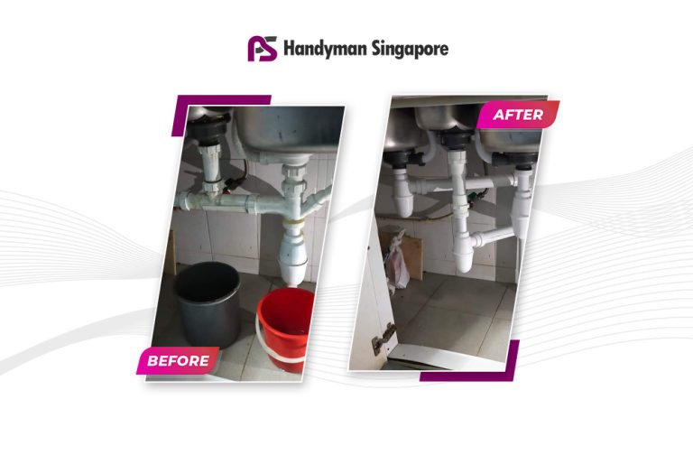 Install Kitchen Sink Waste & Bottom Trap & PVC Pipe In Tampines - PS ...