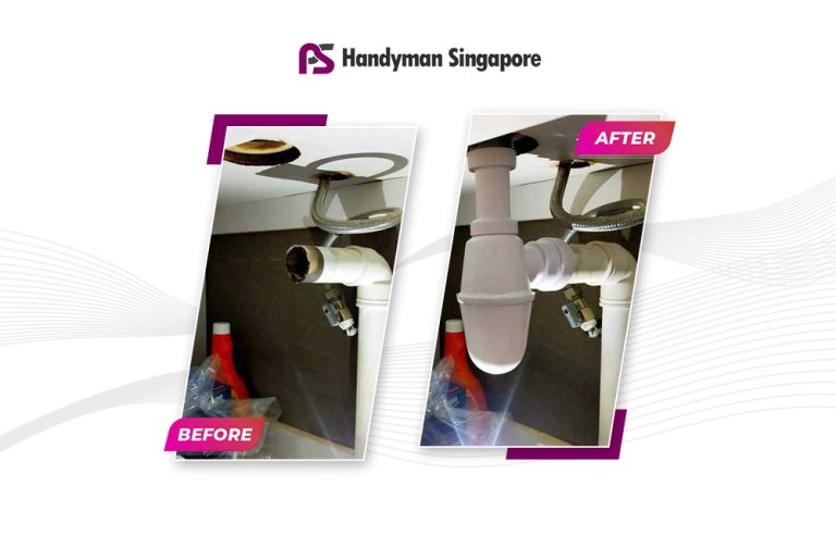 Install Basin Stopper & Bottom Trap In Hougang - PS Handyman Singapore